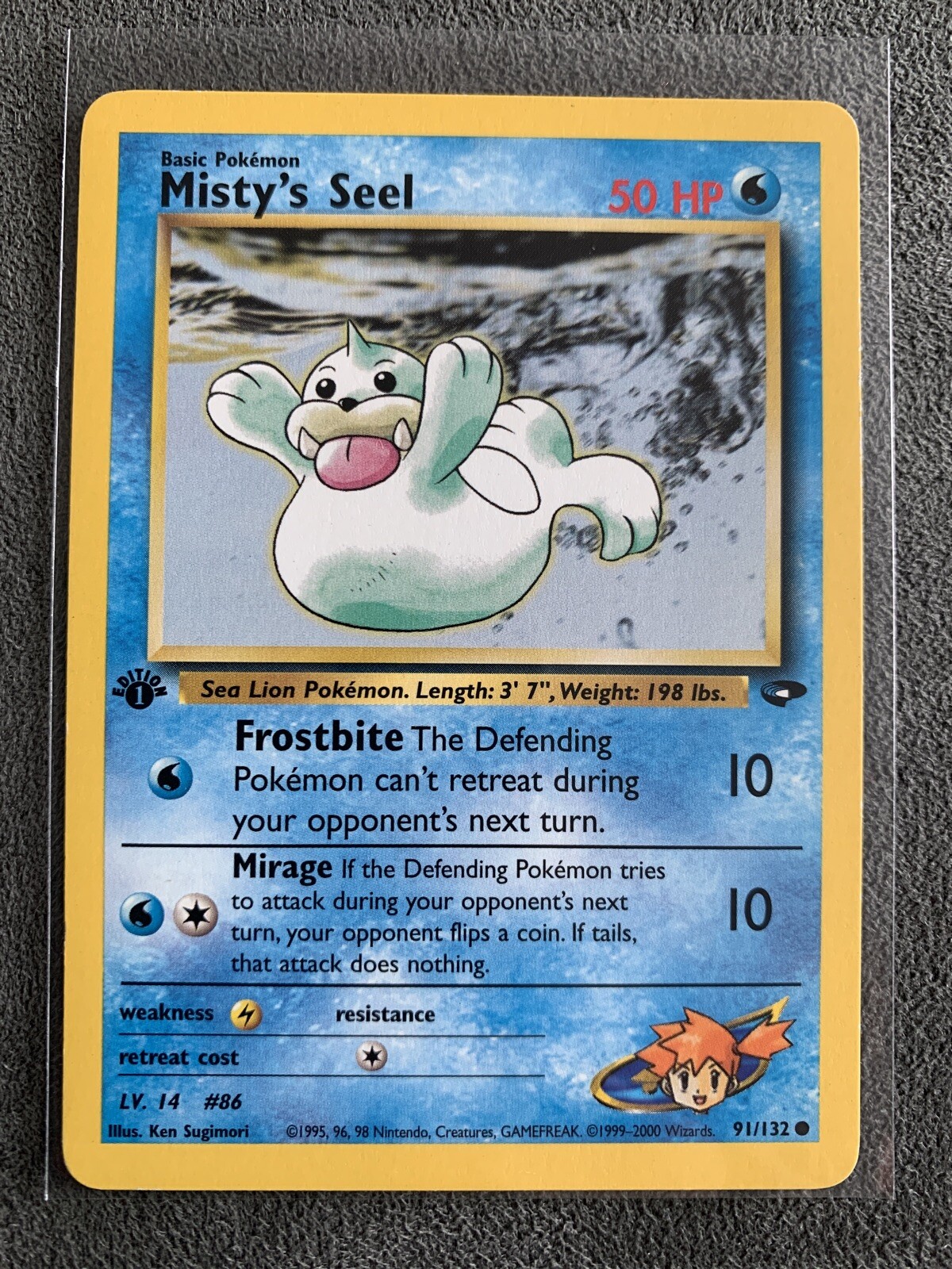 Misty’s Seel 91/132 1st Edition Pokémon Card Base Set | eBay