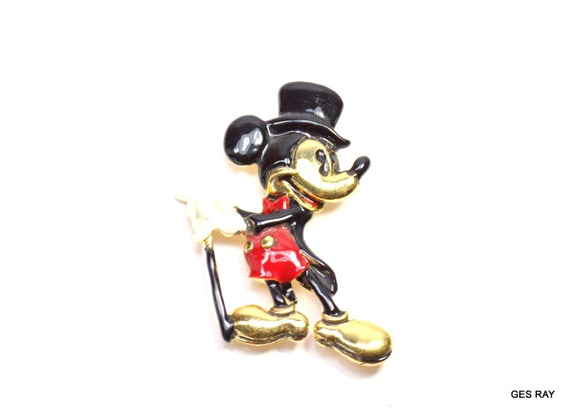 Vintage Disney Jewelry MICKEY MOUSE Brooch Pin Napier | eBay
