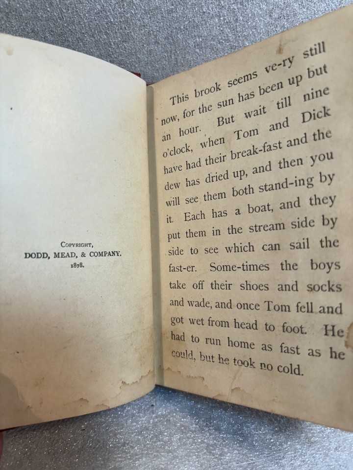 "The Little Brook" Book. Dodd, Mead, & Co. (N.Y.) 1878 - 1st Edition ...