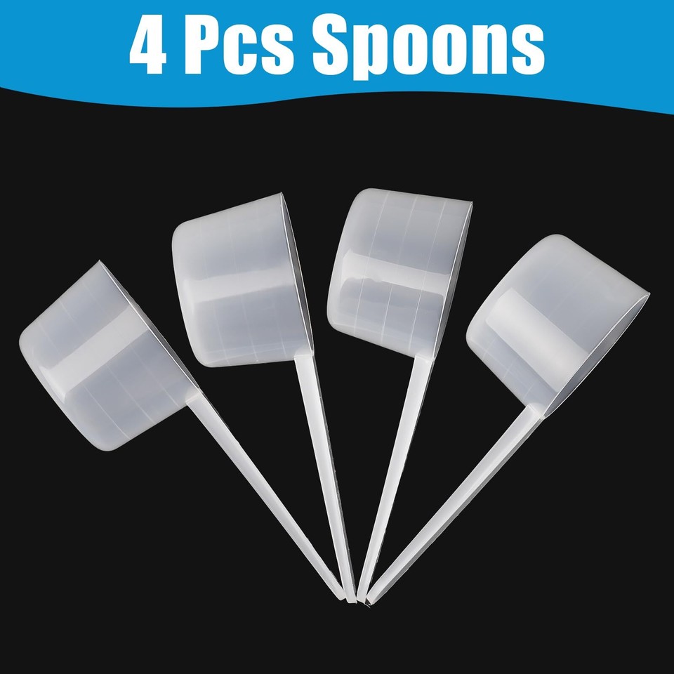 4 Pcs Measuring Scoop 10ml, 20ml,30ml, 40ml Scoop for Powder, Protein ...