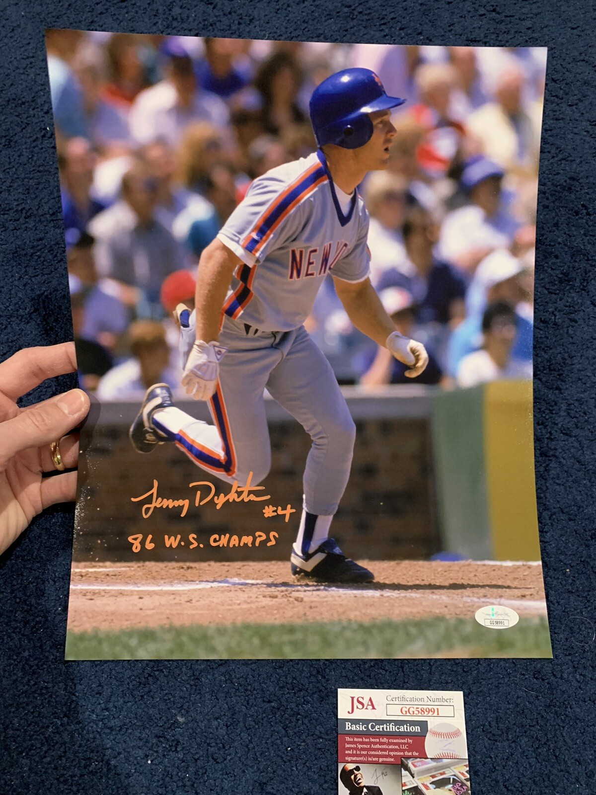 Lenny Dykstra Autographed Memorabilia | Signed Photo, Jersey ...