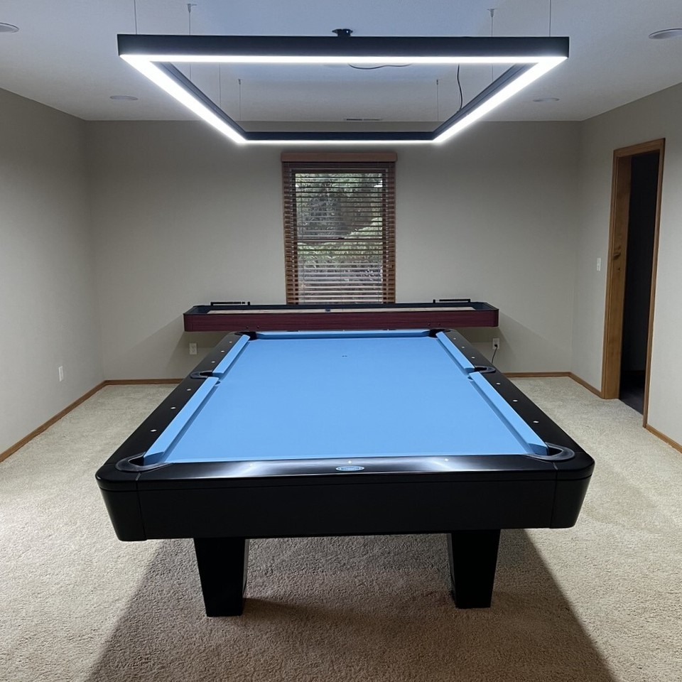8FT Modern Pool Table Lighting - Perimeter LED Billiard Lights | eBay