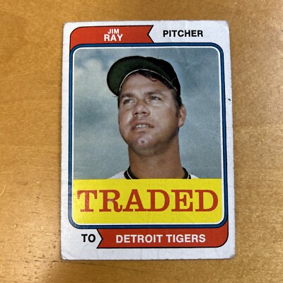 1974 Topps Baseball Jim Ray Detroit Tigers Card #458T | eBay