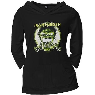 Iron Maiden California 3/4 Sleeve Pullover Hoodie T-Shirt Teen Small | eBay