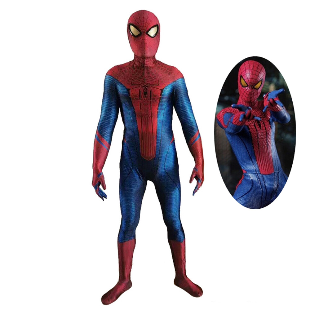 The Amazing Spider-Man 1 Costume Cosplay Spider-Man Bodysuit For Kids ...