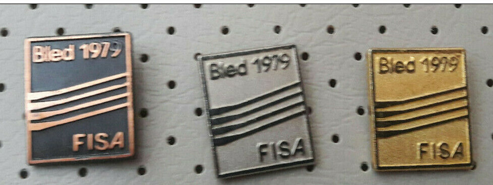 Rowing World Championship Bled 1979 FISA SLOVENIA ex Yugoslavia Pins ...