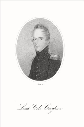 Lt. Colonel GEORGE CROGHAN 1814 engraving Fort Stephenson & Battle of ...