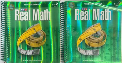 SRA Real Math Grade 2 Teachers Edition Set Volume 1 & 2 Georgia | eBay