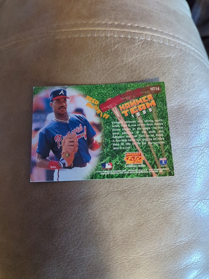 1995 SPORTFLIX 3D HAMMER TEAM FRED MCGRIFF ATLANTA BRAVES #HT14 | eBay