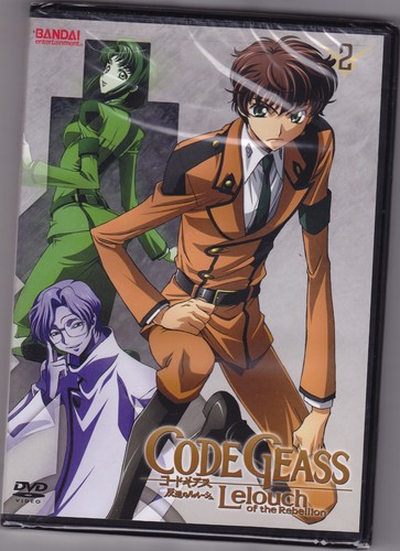 Code Geass: Lelouch of the Rebellion DVD NEW Vol. 2 Bandai English ...
