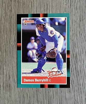1988 MLB Donruss 'The Rookies' | Damon Berryhill | #31 | Chicago Cubs ...