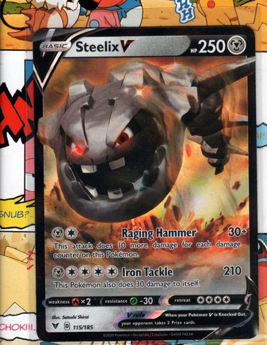 Pokemon TCG Steelix V 115/185 Vivid Voltage NM/M | eBay