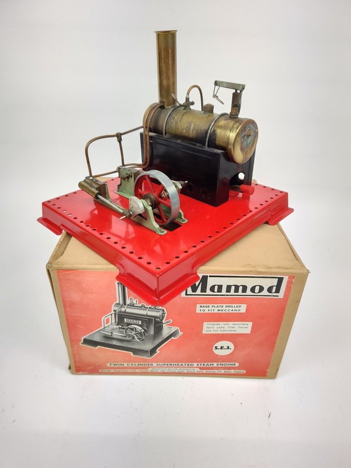Vintage Mamod Twin Cylinder Superheated Steam Engine SE3 With Box | eBay