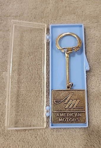 Vintage American Motors Company Brass Key Chain | eBay