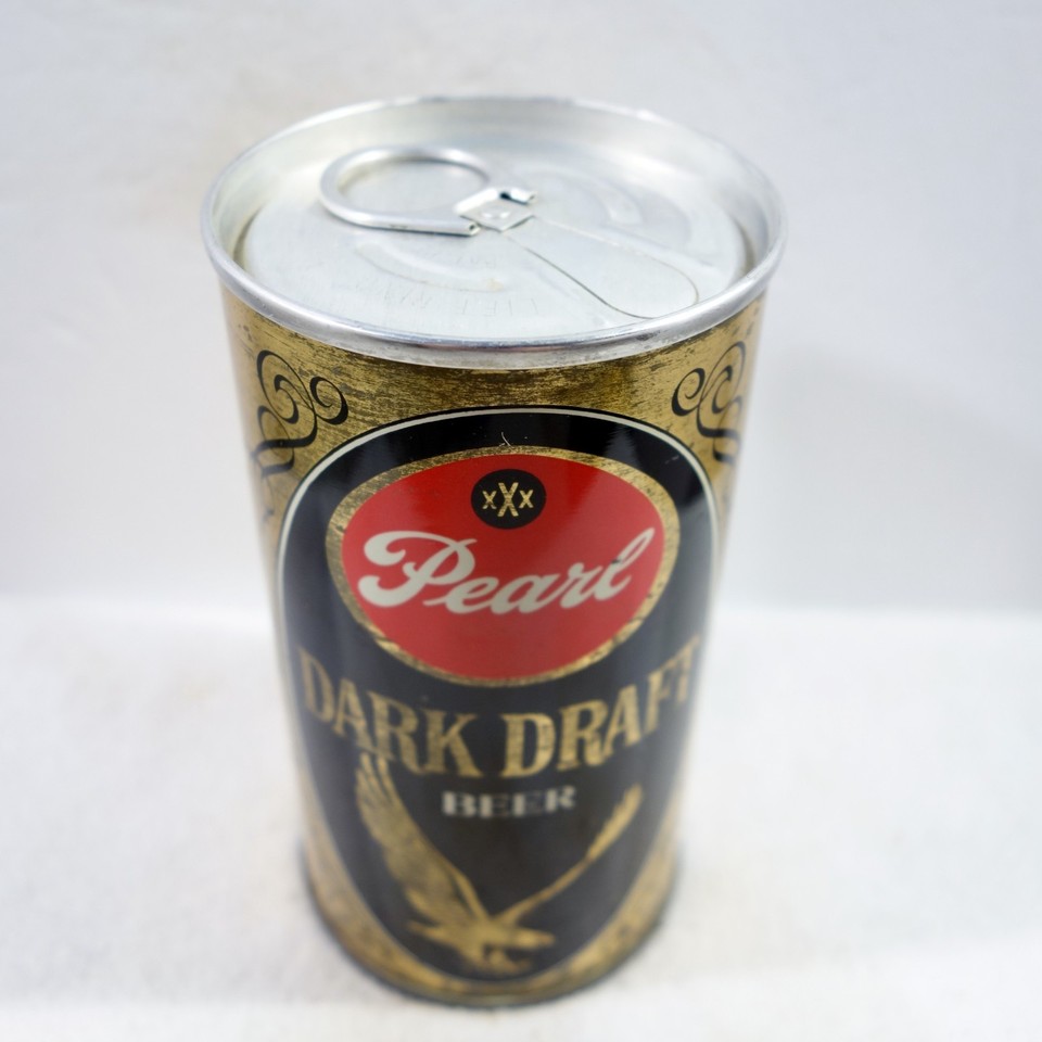Pearl Dark Draft Early Lift Ring Pull Open Pull Tab Beer Can Bottom ...