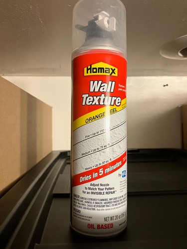 1 NEW CAN Homax Aerosol Wall Texture with Orange Peel Finish, Oil Based ...