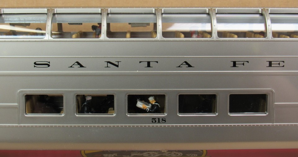 MTH Premier 20-67136 Santa Fe 70' Full-Dome Passenger Car O-Gauge NIB ...