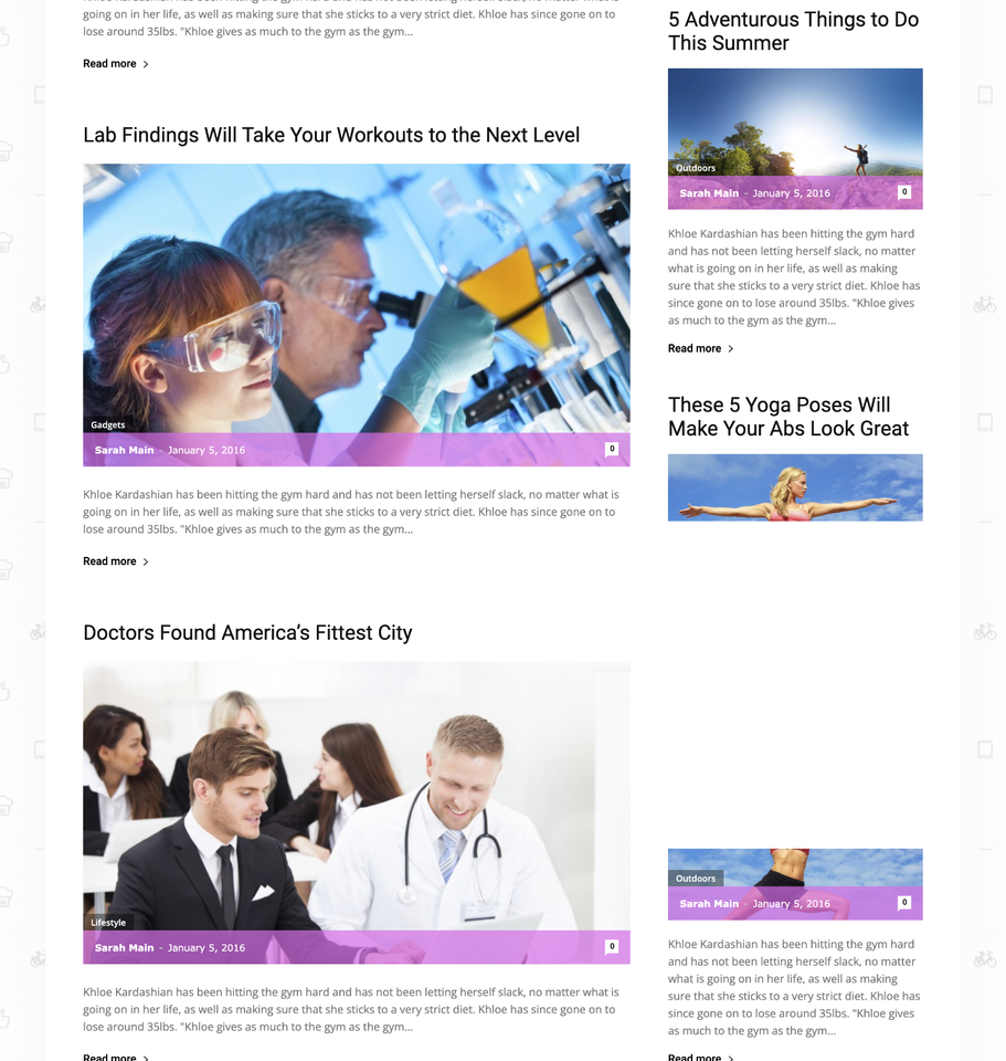 Health Blog Website Design with Free VPS Web Hosting and Installation ...