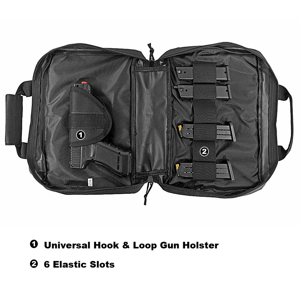 Concealed Gun Case Range Bag Tactical Pistol Handbag Pouch with ...