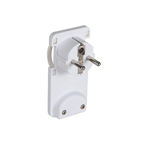 Plug Schuko Extra Flat 2P+T 16A 230V White Exit To 90° | eBay