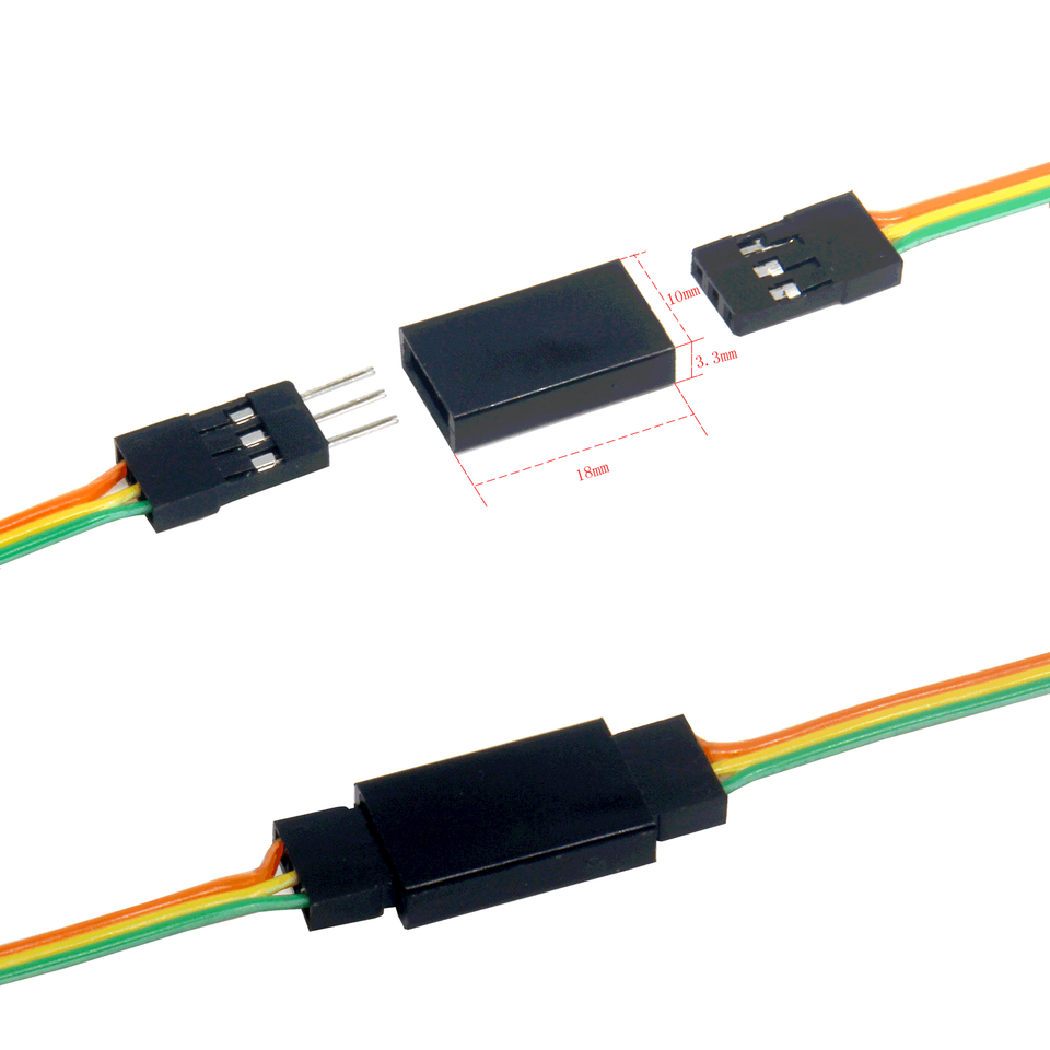 105Pcs Servo Plug Male Female JST JR Connector Crimp Pin Wire for RC ...
