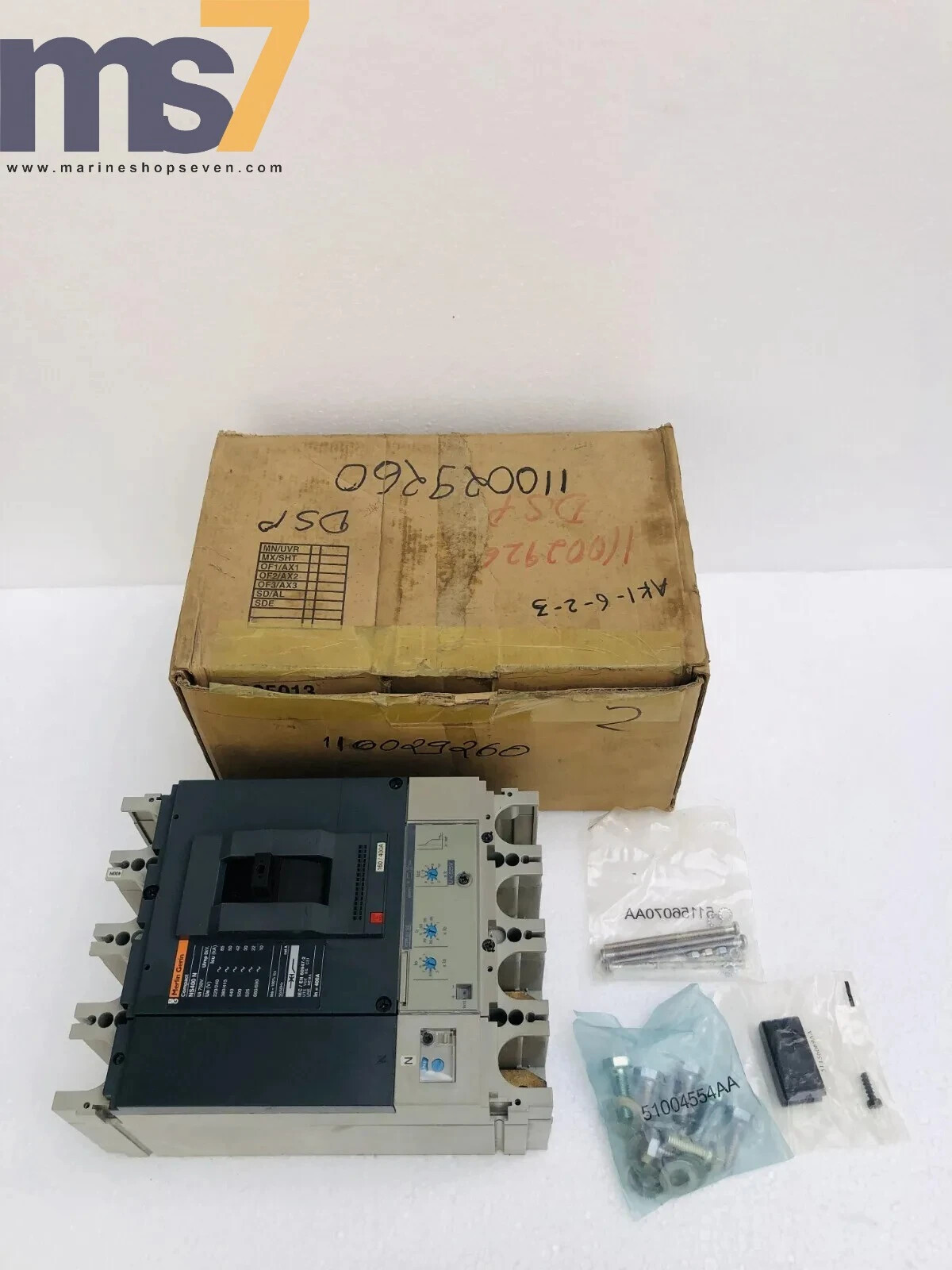 MERLIN GERIN COMPACT NS400N CIRCUIT BREAKER 160/400A 4 POLE 32408 STR ...