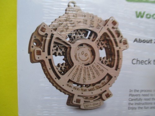 21 Piece 3D Wooden Calendar Puzzle Ages 14+ 2017-2044 | eBay