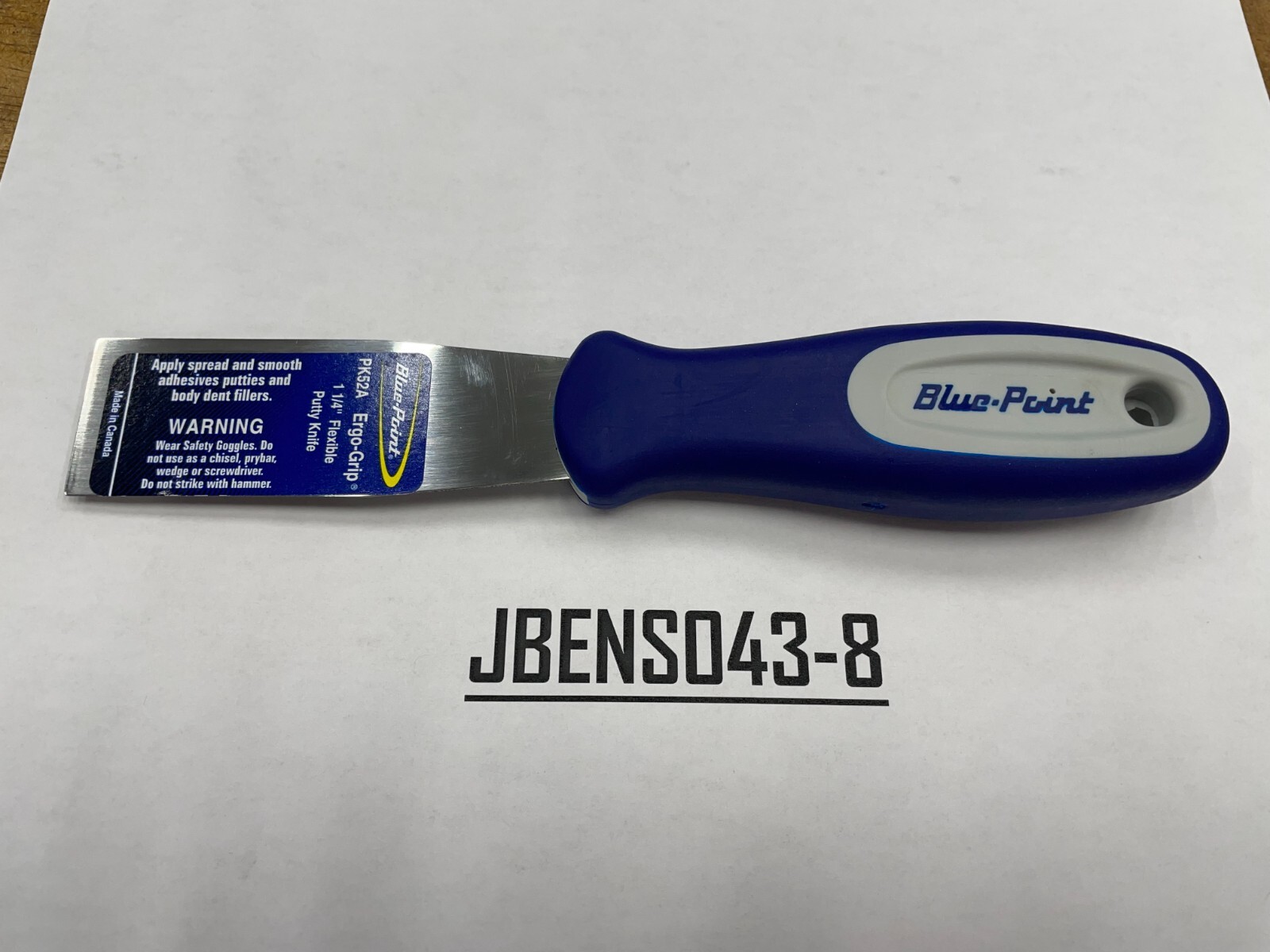 Blue-Point Tools NEW Soft Grip Flexible Straight Putty Knife / Scraper ...