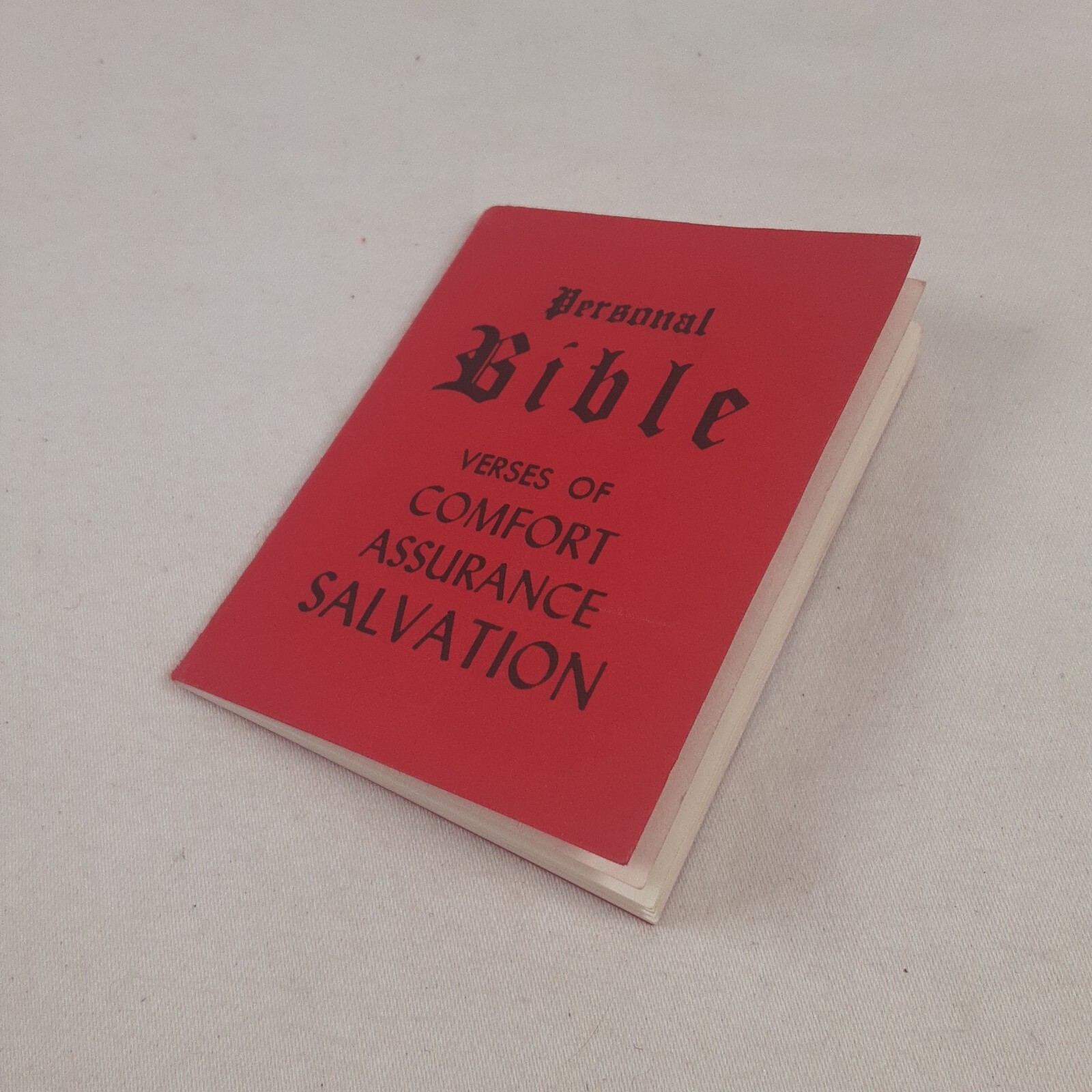 PERSONAL BIBLE Little Ministry 2x2.5" Verses of Comfort Assurance ...