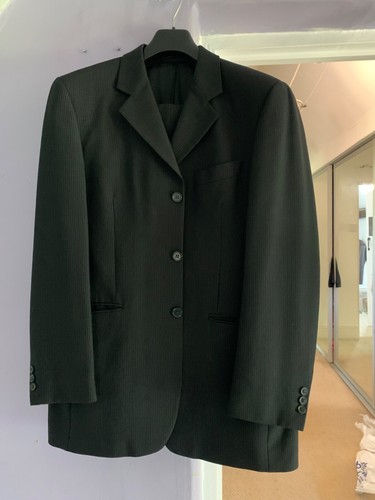 Principles dark grey fine pinstriped mens two piece suit 1990 | eBay UK