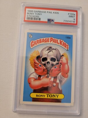 Bony Tony 1986 Garbage Pail Kids- Original Series 4 #132a PSA 9 | eBay