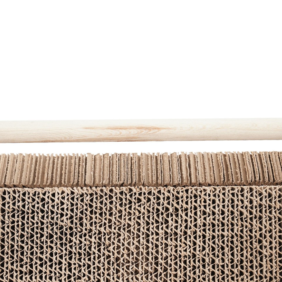 Cat Scratcher Lounge Corrugated Cardboard Triangle Cat Scratcher House ...