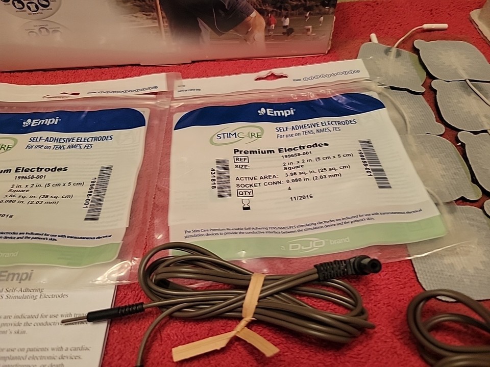 EMPI Select Tens Device, StimCare Self-Adhesive Electrodes and Manual ...