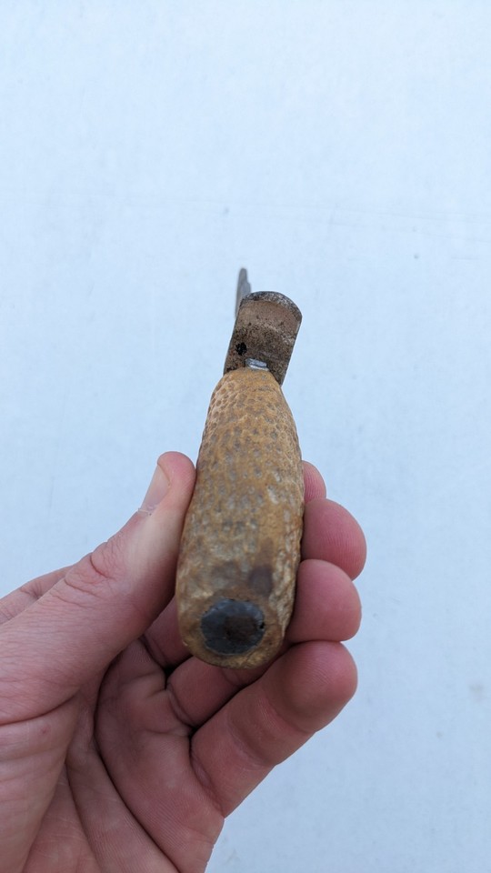 VINTAGE Antique Homemade KNIFE Primitive Antler Handle Wild West | eBay