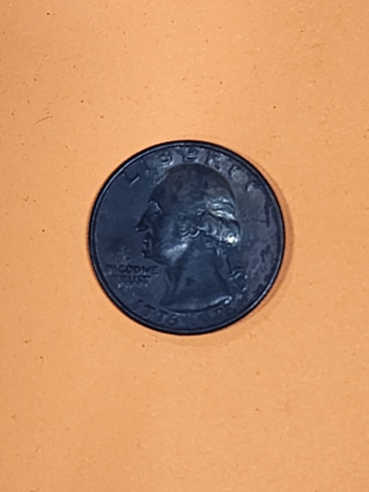 1776-1976 bicentennial Quarter Missing Clad error No Mint Mark (Black ...