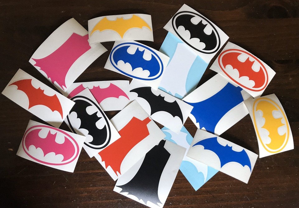 3 PACK Vinyl BATMAN LOGO Car Truck Decal Sticker Gift Laptop Comic Dark ...