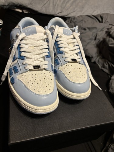blue and white skeleton top sneakers Amiri shoes | eBay