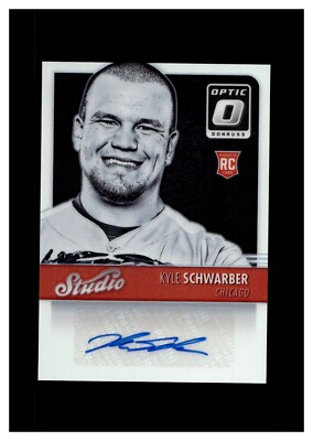 2016 Donruss Optic Studio Signatures Autograph Kyle Schwarber RC ...