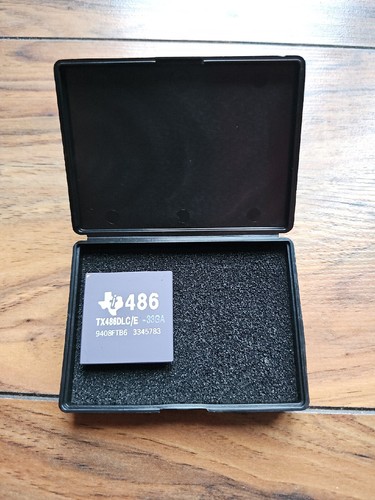 Texas Instruments TI TX 486 DLC /E 33GA vintage IC chip gold intel NEW ...