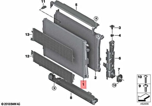 Genuine BMW M3 Z4 G20 G29 320i 1.6 330i 330iX M340i M340iX Radiator ...