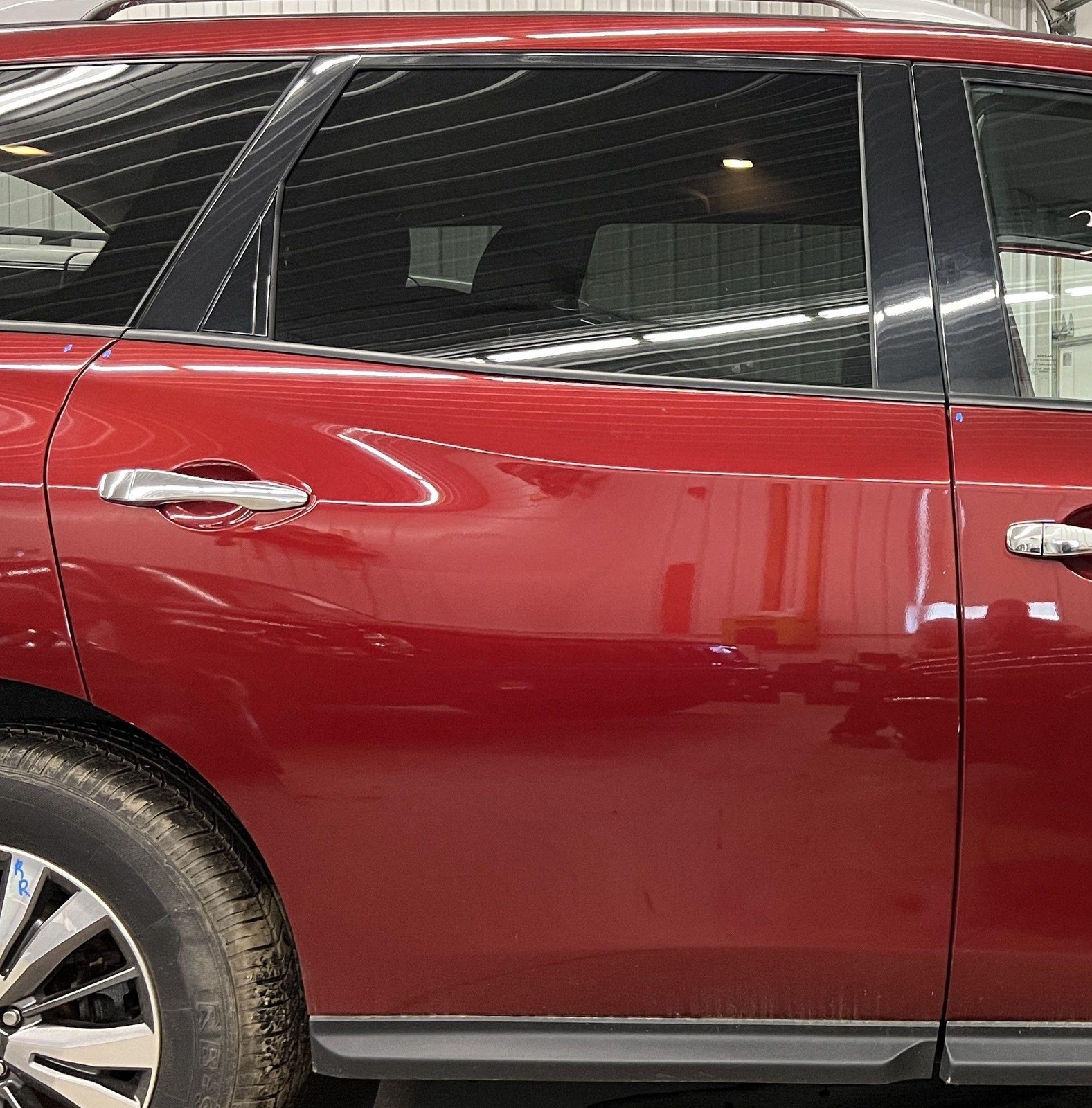 2016-2020 NISSAN PATHFINDER RIGHT PASSENGER REAR DOOR PAINT NBL SCARLET ...