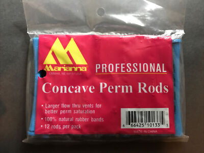MARIANNA Professional Concave Perm Rods 3”Long 7/16” Blue Pack Of 12 | eBay