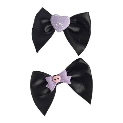 Sweet Anime Character Bowknot Shape Hair Barrettes Duckbill New Year ...