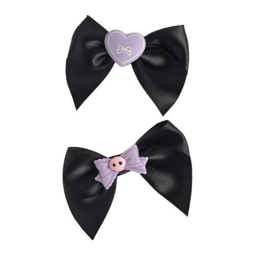 Sweet Anime Character Bowknot Shape Hair Barrettes Duckbill New Year ...