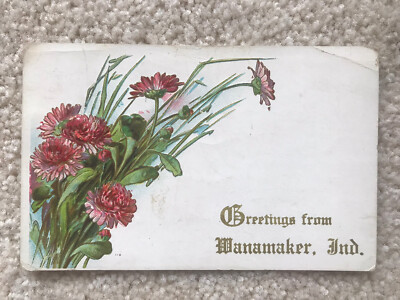WANAMAKER INDIANA POSTCARD VINTAGE | eBay