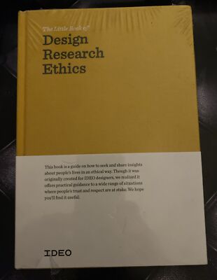 THE LITTLE BOOK OF DESIGN RESEARCH ETHICS By Ideo {2016/HC} *NEW* | eBay