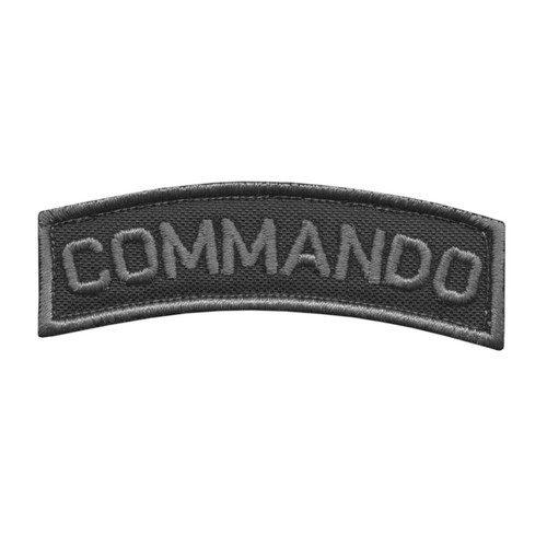 commando shoulder tab blackout embroidered tactical military army ...