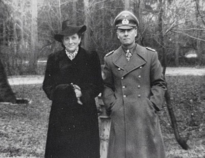 WWII B&W Photo German Field Marshal Erwin Rommel with Wife World War ...