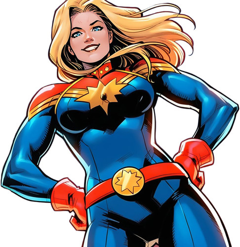 Captain Marvel Smiling Vinyl Car Decal Sticker 7" Weatherproof | eBay
