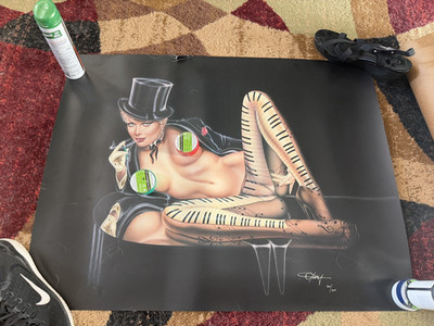 #32 PIANO LADY Olivia DeBerardinis numbered Signed 33 x 25 Hardstock ...